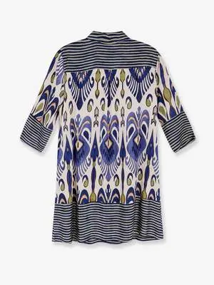 BYE FIRENZE Multicolor Viscose And Rayon Dress