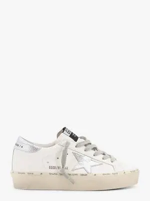 GOLDEN GOOSE Leather High Top Sneakers With Iconic Side Logo