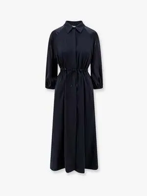 Max Mara Long Silk Dress - Blue
