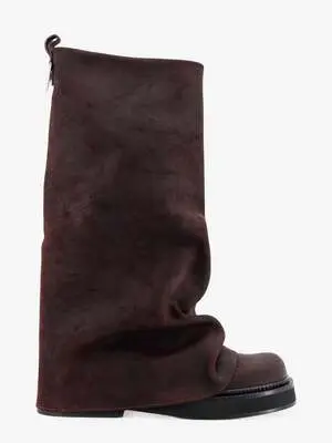 Attico Robin Suede Boots - Purple