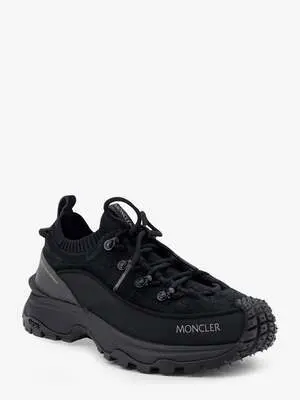 Moncler Trailgrip Lite3 Nubuck And Suede Sneakers With Side Lettering Logo