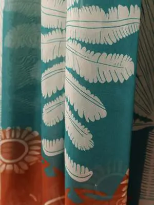 BYE FIRENZE Gale Palme Viscose And Silk Skirt