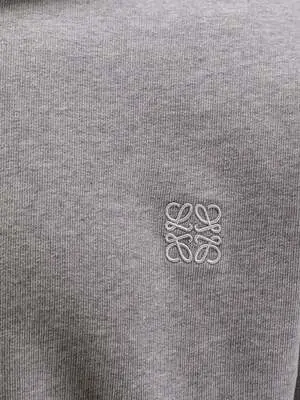 Loewe Cotton Sweatshirt With Front Embroidered Logo