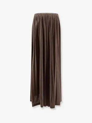 Max Mara Mxmlivrea Pleated Jersey Long Skirt
