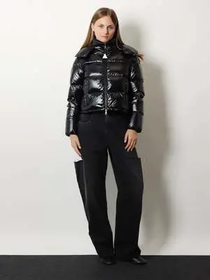 Moncler Niveole Nylon Hooded Jacket - Black