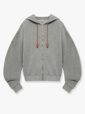 Loewe Flamenco Cotton And Cashmere Blend Sweatshirt - Grey