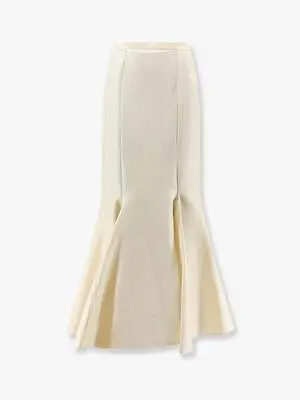 ACTUALEE Shantung Long Skirt - Beige