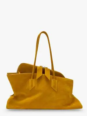 Attico La Passeggiata Suede Shoulder Bag - Yellow