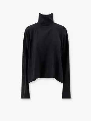 Rick Owens Jumbo Tabard Alpaca And Wool Blend Top - Black