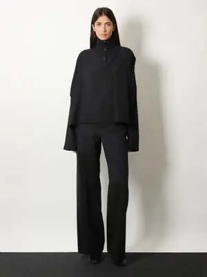 Rick Owens Jumbo Tabard Alpaca And Wool Blend Top
