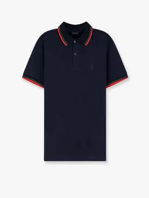 Gucci Cotton Polo Shirt With Embroidered Logo On The Front