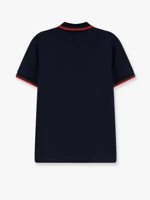 Gucci Cotton Polo Shirt With Embroidered Logo On The Front