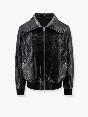 Rick Owens Dracuflight" Leather Jacket - Black