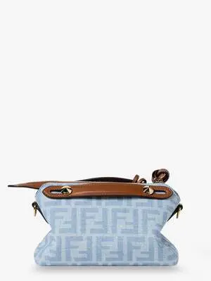 Fendi By The Way Soft Mini Ff Denim Handbag