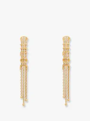 Chloé Mini Belt Brass Earrings
