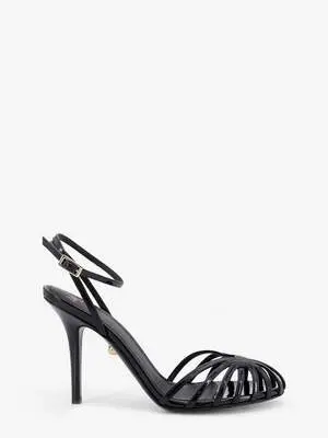 ALEVI` Blake 95 Patent Leather Sandals - Black