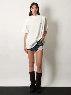 Attico Denim Mini Skirt - Blue