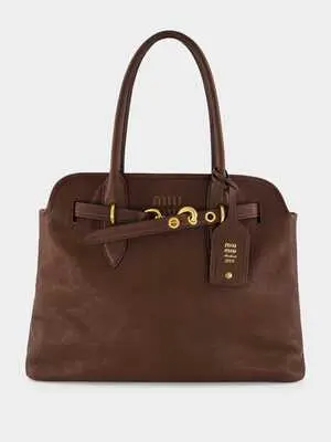 Miu Miu Briarwood Aventure Nappa Leather Bag