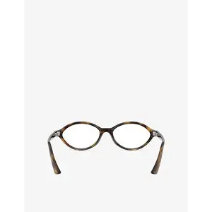 Ray-ban Rb7265 Oval-frame Eyeglasses - Brown
