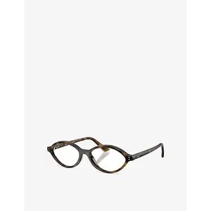 Ray-ban Rb7265 Oval-frame Eyeglasses - Brown
