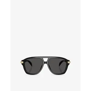 Michael Kors Pilot Frame Acetate Sunglasses - Black