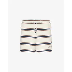 4TH & RECKLESS Striped Stretch-cotton Shorts