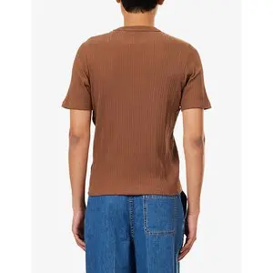 PERCIVAL Leon Slim Ribbed Cotton-jersey T-shirt