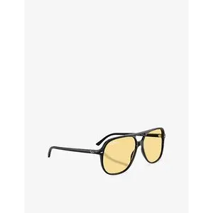 Ray-ban Rb2198 Square-frame Acetate Sunglasses - Black