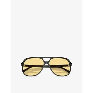 Ray-ban Rb2198 Square-frame Acetate Sunglasses - Black