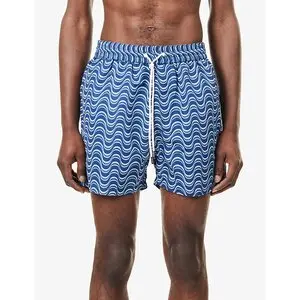 ARNE Wave Print Swim Shorts
