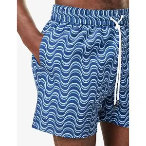 ARNE Wave Print Swim Shorts