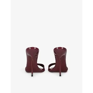 Paris Texas Lidia 105 Heeled Patent-leather Mules - Wine