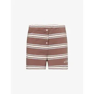 4TH & RECKLESS Striped Stretch-cotton Shorts