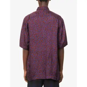 Dries Van Noten Cassidye Floral-print Satin Shirt