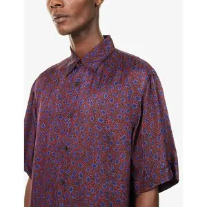 Dries Van Noten Cassidye Floral-print Satin Shirt