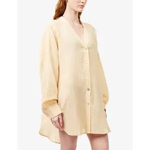 Monday Swimwear Barcelona Crinkle Linen Shirt