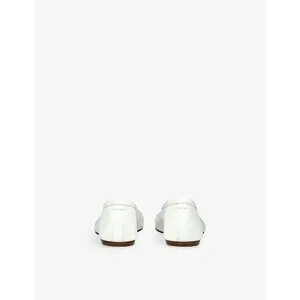 MAISON MARGIELA Tabi Ballerina Leather Ballet Flats - White