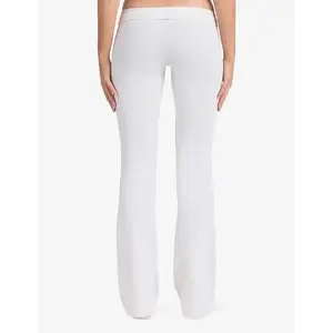NIKESKIMS Skims Airy Low-rise Mini Flare Jersey Trousers - Ivory