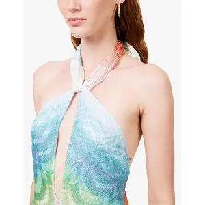 Missoni Halterneck Open-back Swimsuit