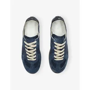 MAISON MARGIELA Replica Low Top Suede Trainers - Blue