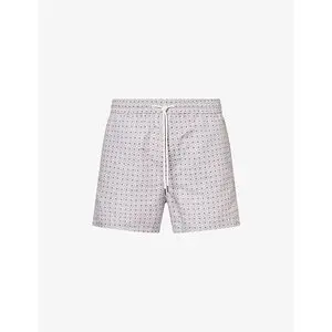 ARNE Mosaic Print Swim Shorts - Stone
