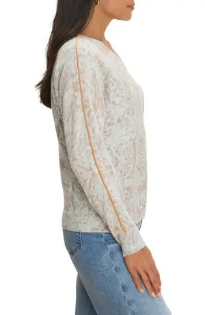 NIC+ZOE Impressions Tipped V-neck Sweater