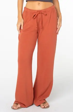 Roxy Good Times Cotton Terry Pants - Chutney