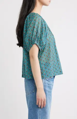 DÔEN June Paisley Cotton Top