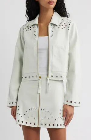 CLEOBELLA Adare Eyelet Jacket - Skywriting