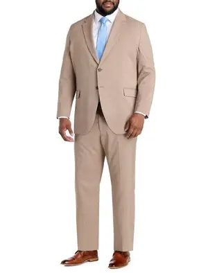 HAGGAR Big & Tall Tonal Plaid Smart Wash® Suit Pants