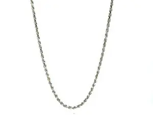 ANCONA JEWELRY Sterling Rope Chain Necklace, -inch - Silver