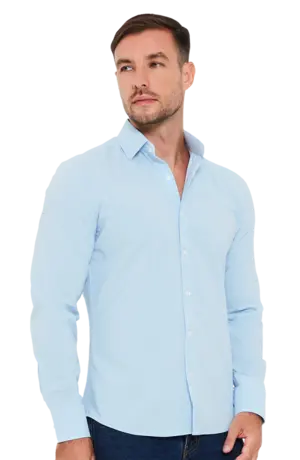 ALL CITIZENS Venture Tech Dress Shirtclassic Fit - Light Blue