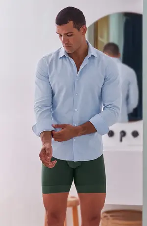 ALL CITIZENS Venture Tech Dress Shirtclassic Fit - Light Blue