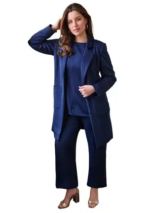 JESSICA LONDON Perfect Ease Knit Duster Jacket